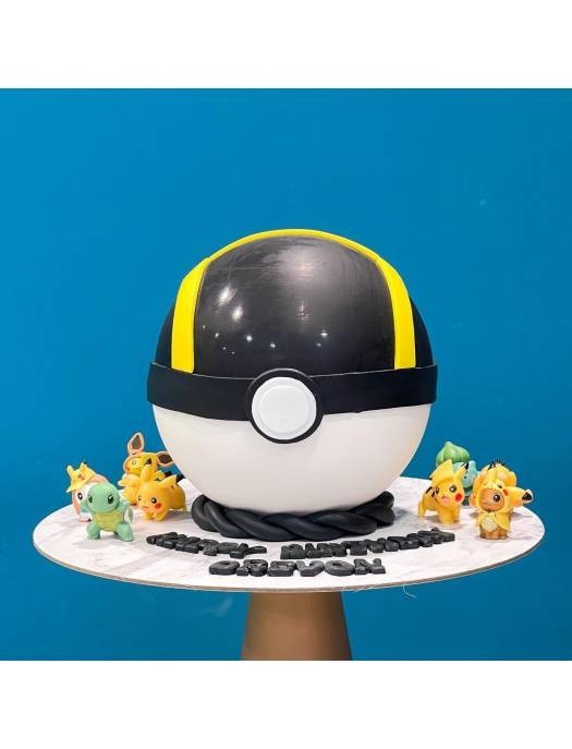 Ultra Ball Pokemon Pinata Cake at $178.00 per Cake | LÉLE Bakery